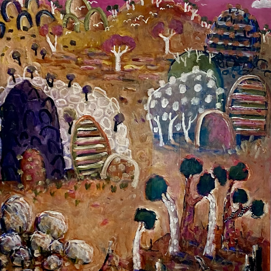 Pink Sky and Cockatoos – Laural Lawless Art